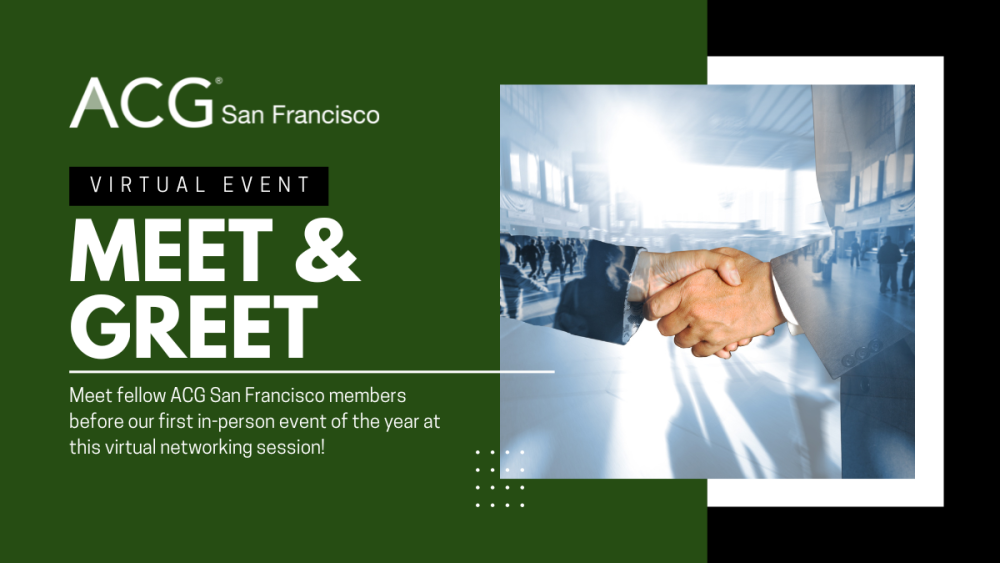 ACG SF | Virtual Meet & Greet Networking Session | ACG San Francisco